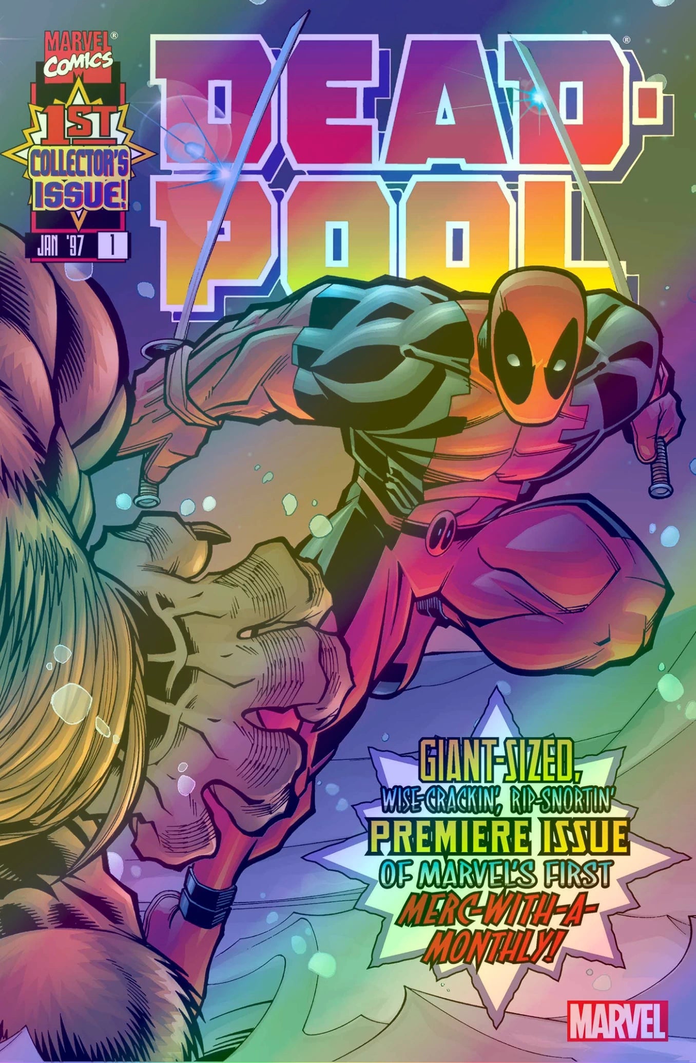 Deadpool 1 1997 Foil Facsimile Edition Comic Book – Cosmic Comics